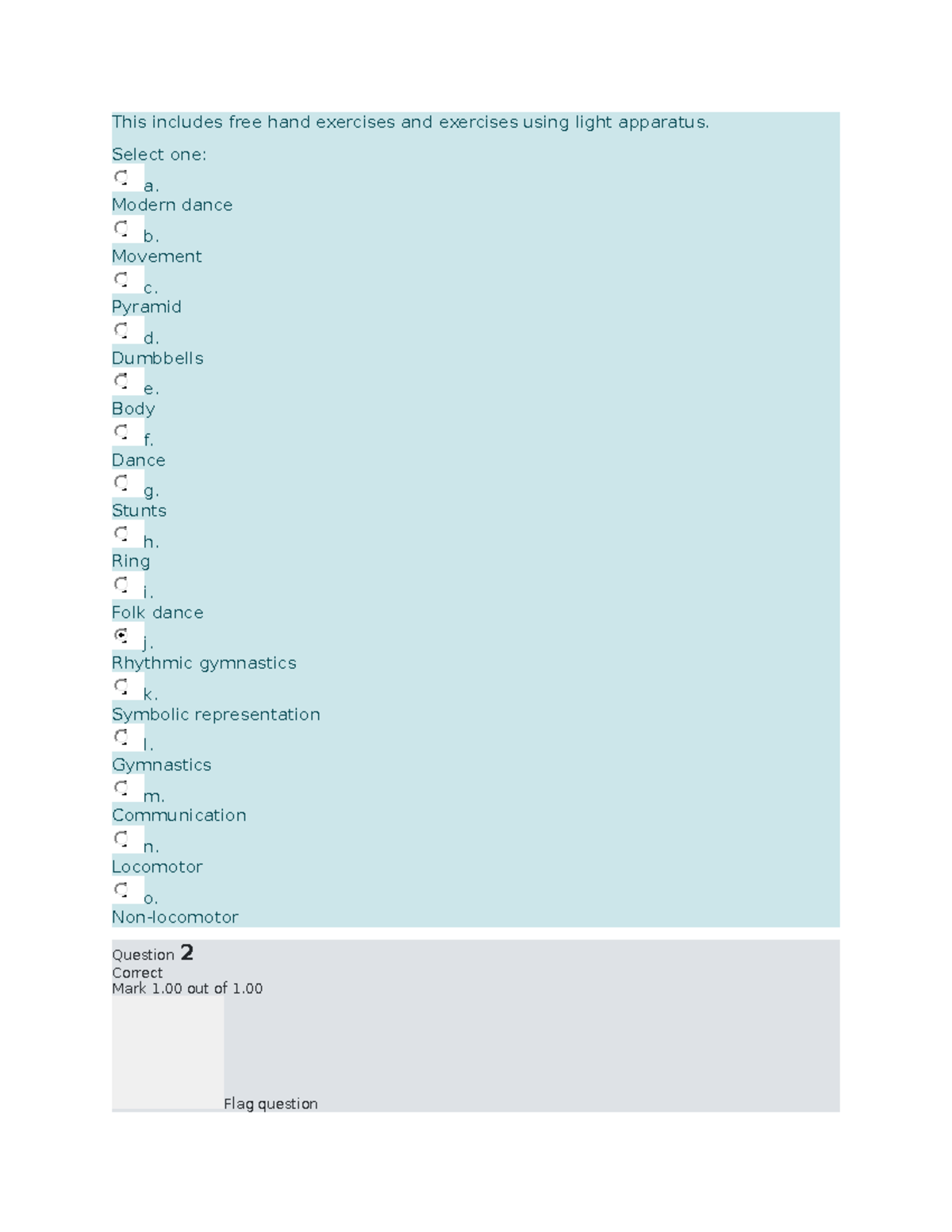 Rythmic-Activities - boigesic - This includes free hand exercises and exercises using light ...