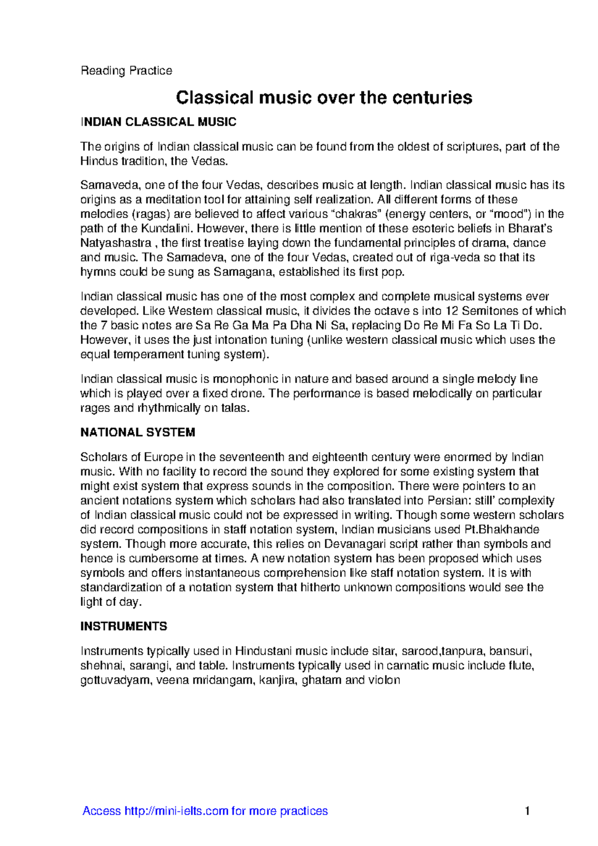 Indian Classical Music: Historical Insights and Practice Questions ...