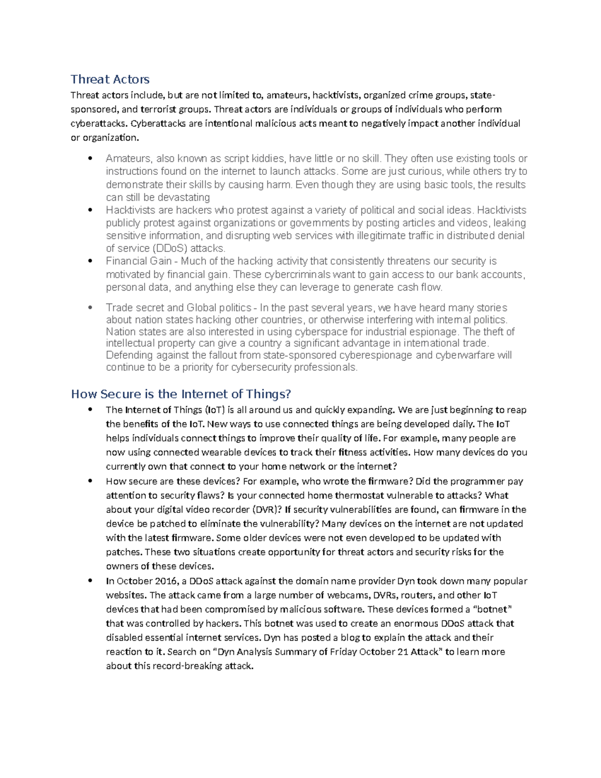 Threat Actors in Cybersecurity: Understanding the Risks and Impacts ...