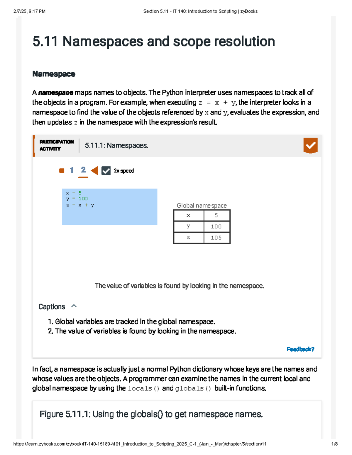 Python 101: Understanding Namespaces and Scope Resolution - Studocu