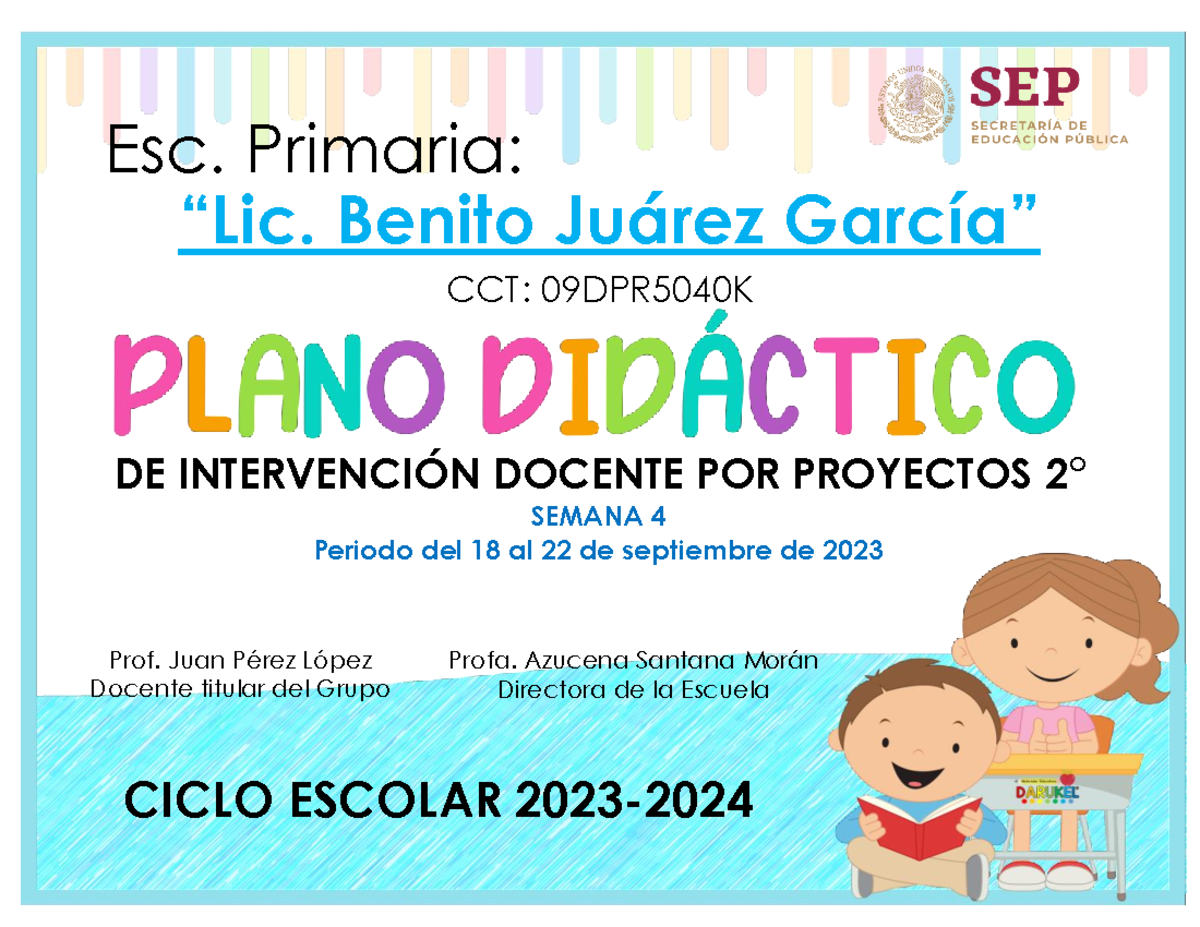 2° SEM4 Planificación de Proyectos Escolares 2023-24 - Studocu