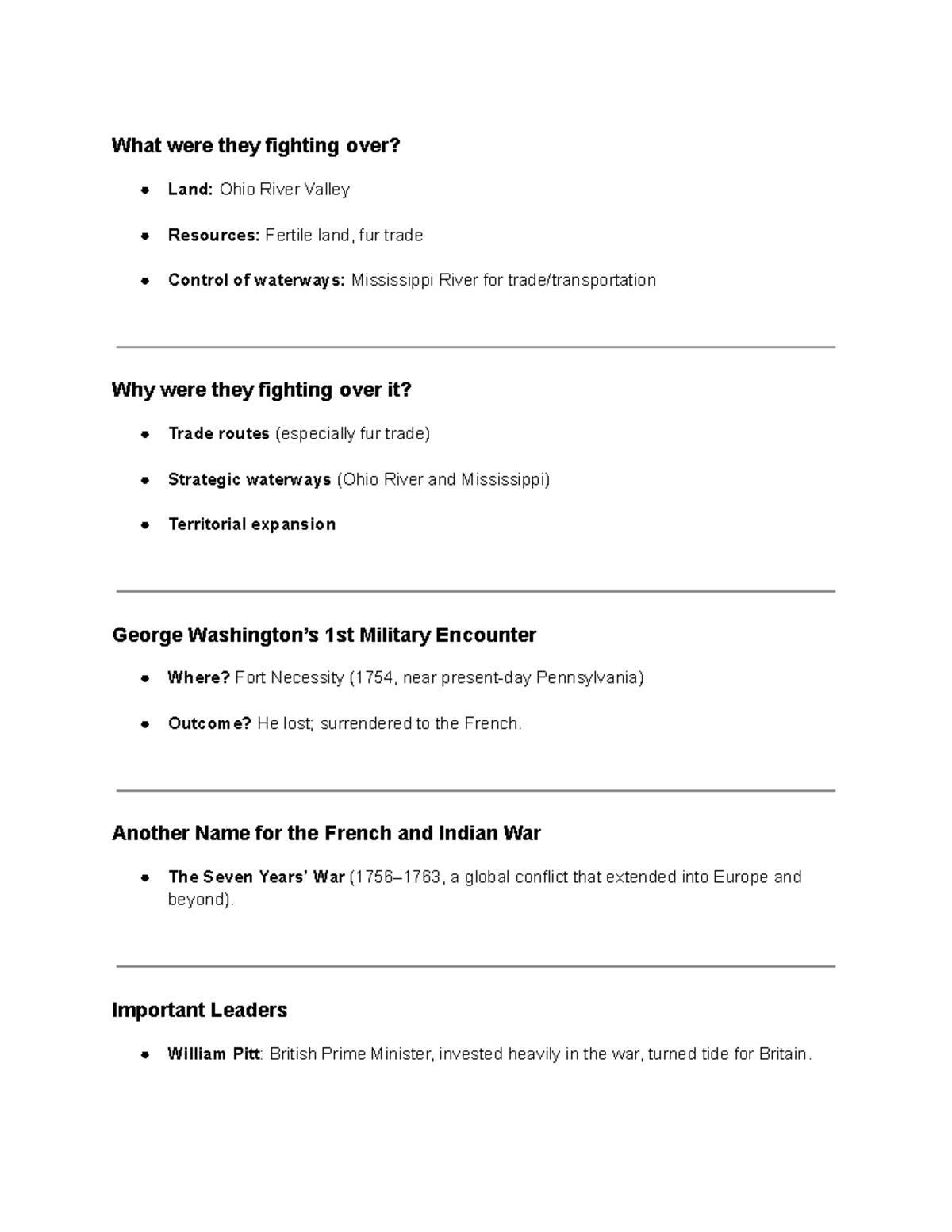 US History Honors: Class Notes on Colonial America & Rev. Era - Studocu
