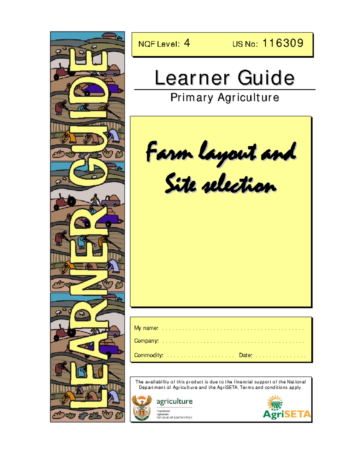 NQF 4 US 116309 - Integrated Farm Layout and Site Selection Guide - Studocu