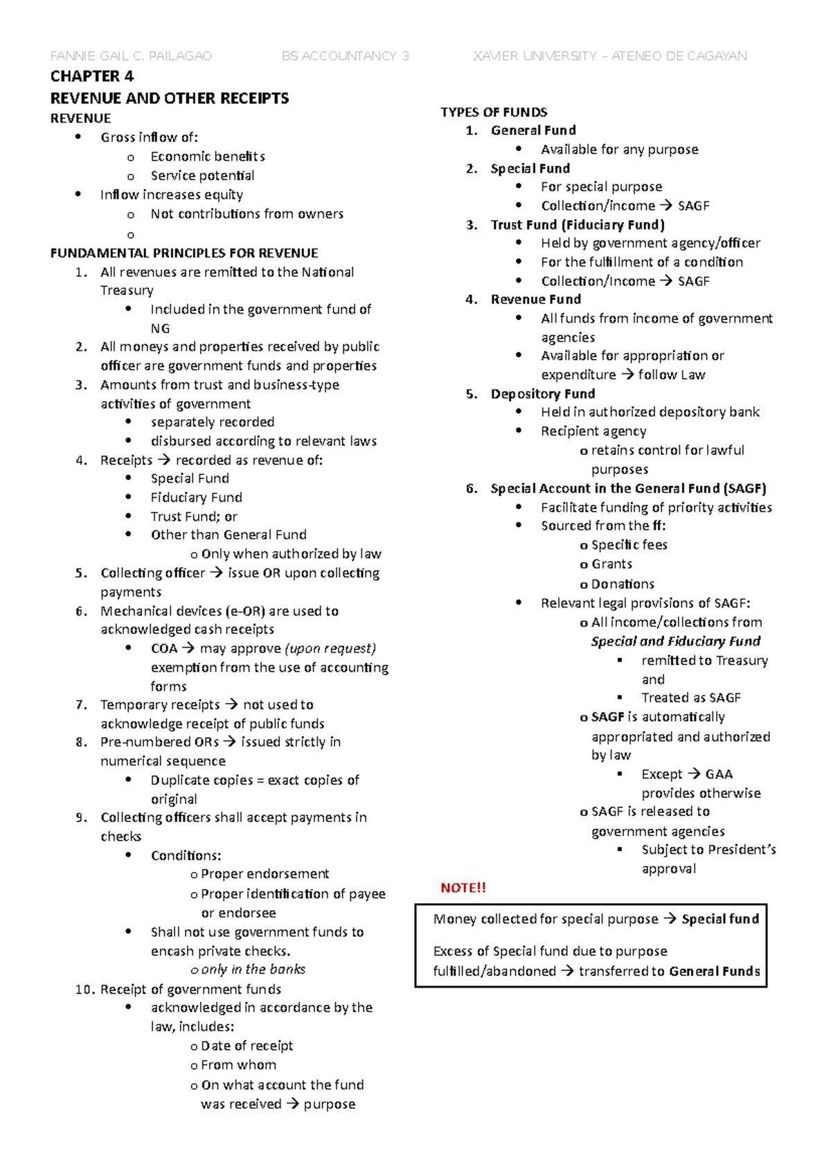Chapter 4 - Government Accounting: Revenue & Other Receipts Overview ...