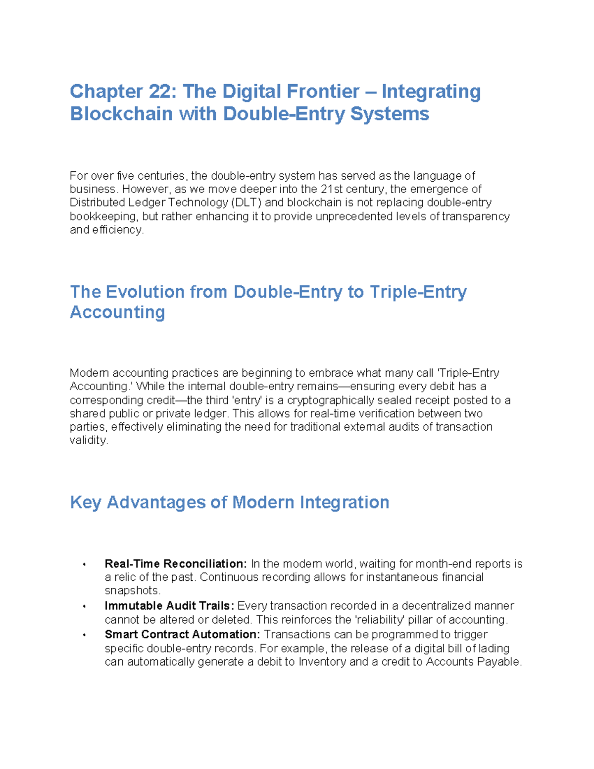 Chapter 22: The Digital Frontier - Integrating Blockchain with ...