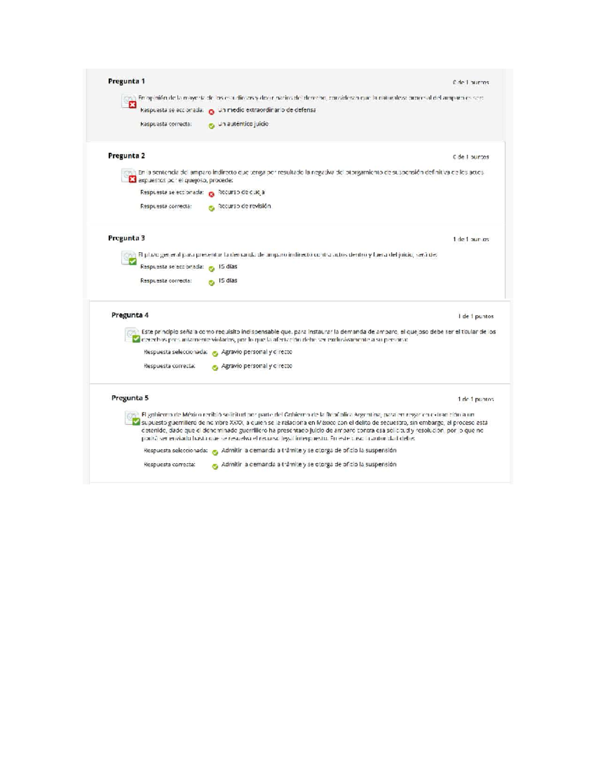 Amparo y Proceso Legal: Preguntas y Respuestas (Curso de Derecho) - Studocu