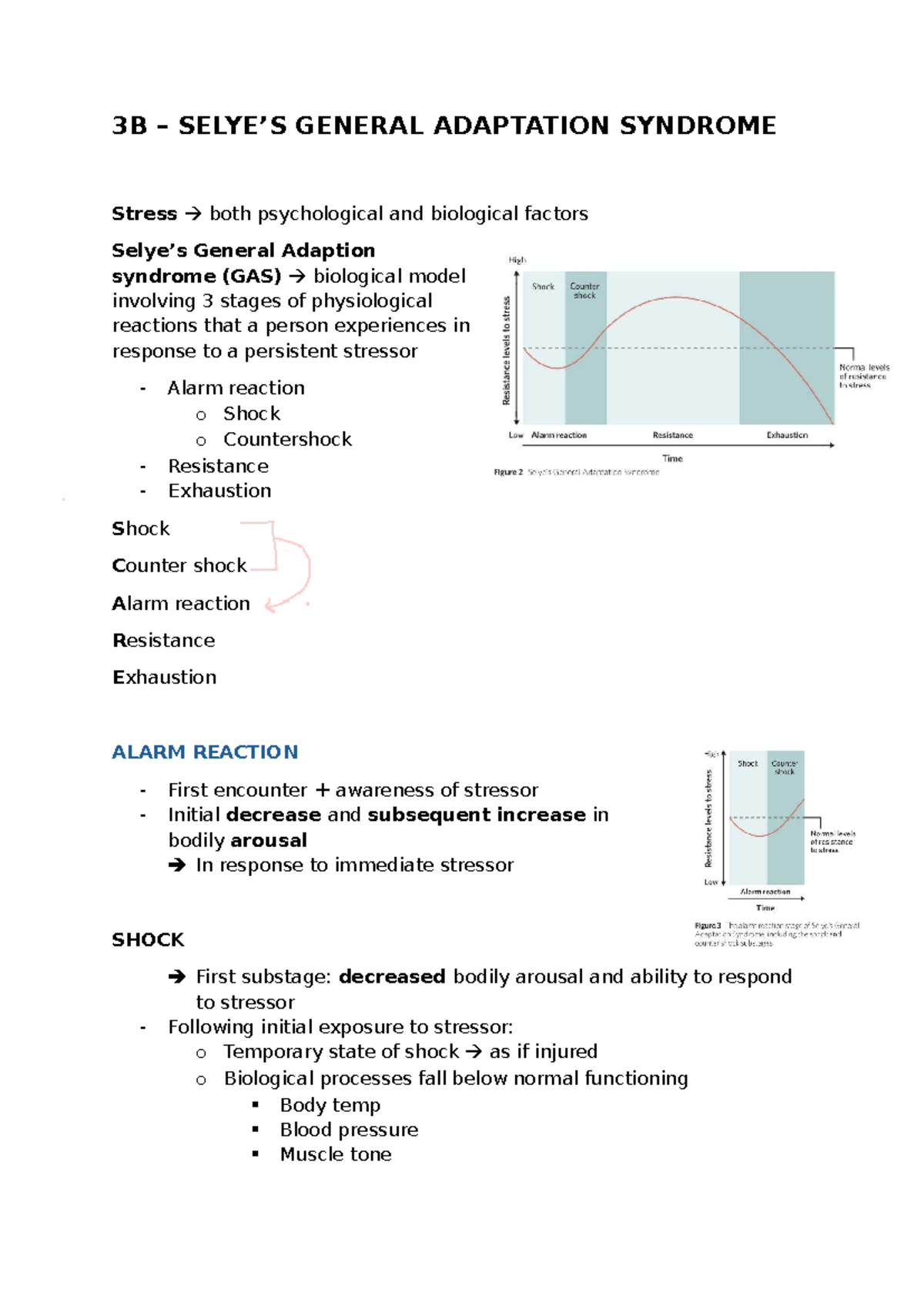 3B - Selye's General Adaptation Syndrome: Stress Responses Explained ...