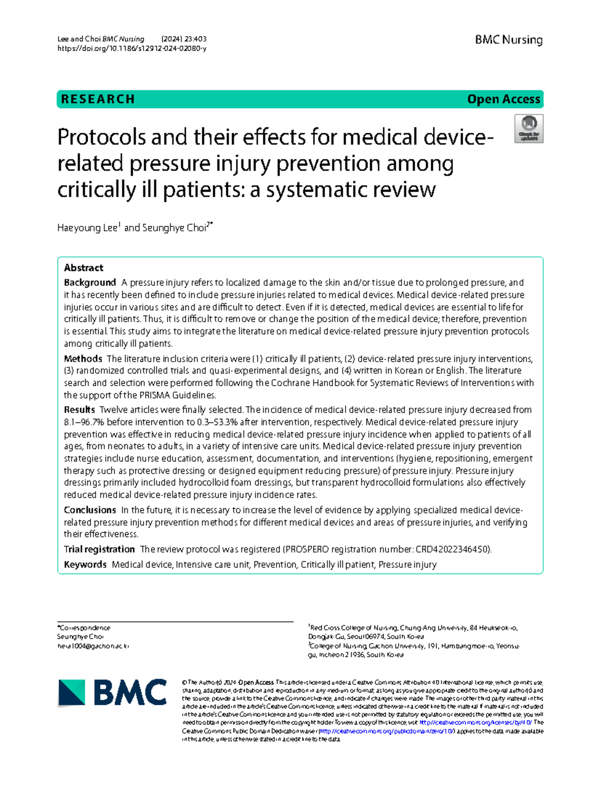 Systematic Review of MDRPI Prevention Protocols in Critically Ill ...