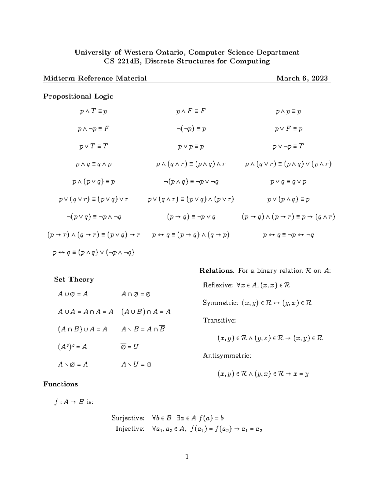 CS2214-Reference Material - University of Western Ontario, Computer ...