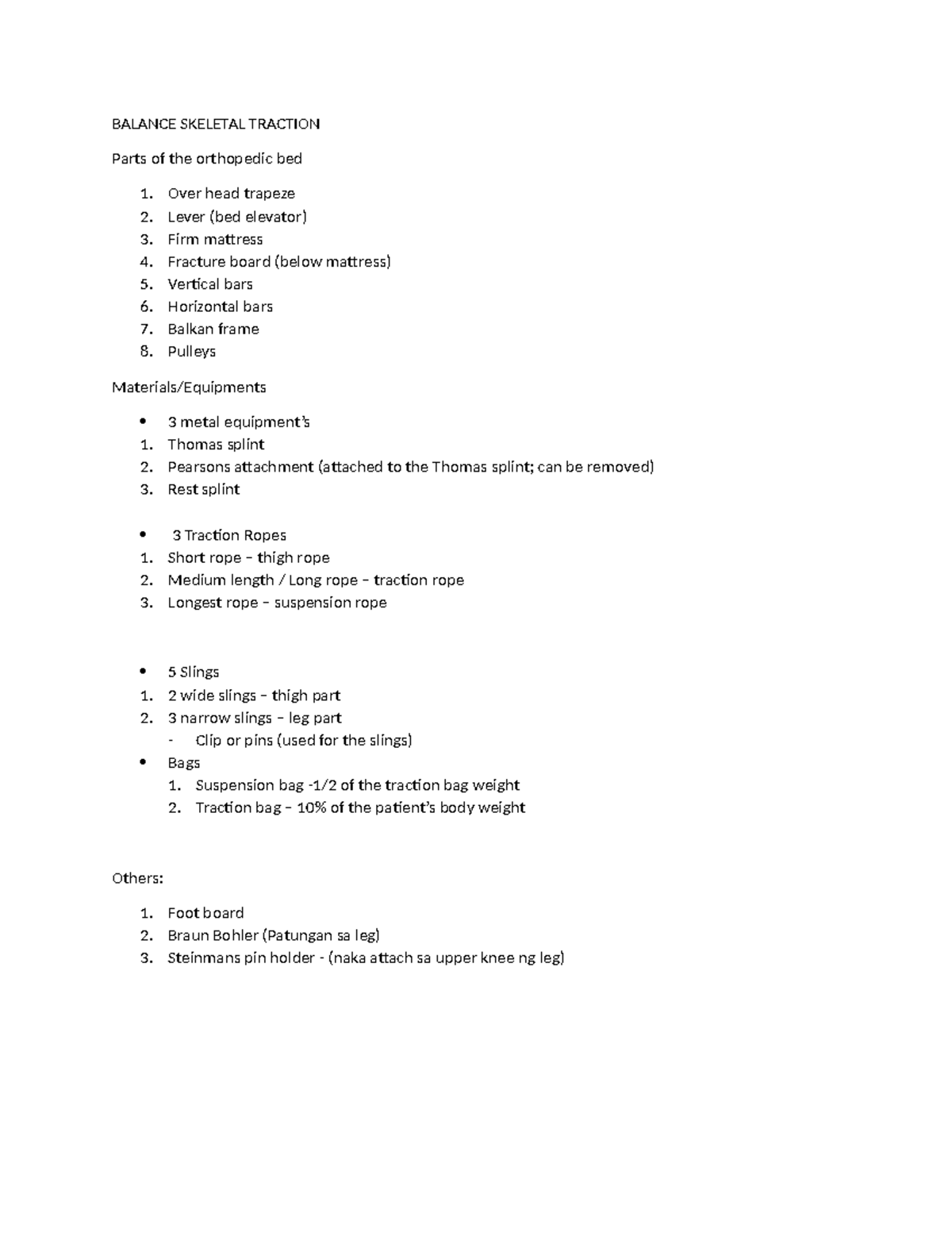 Balance Skeletal Traction Application Notes and Equipment Overview ...