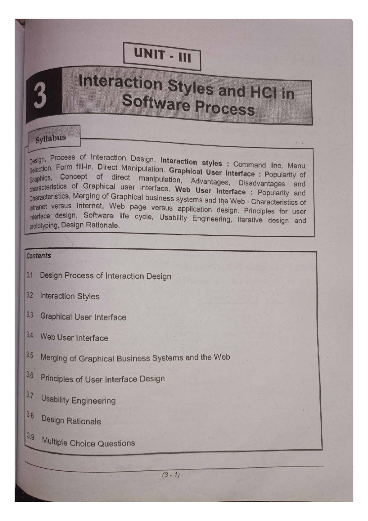 HCI 3rd Unit: Interaction Styles, GUI, and Web Interface Design - Studocu