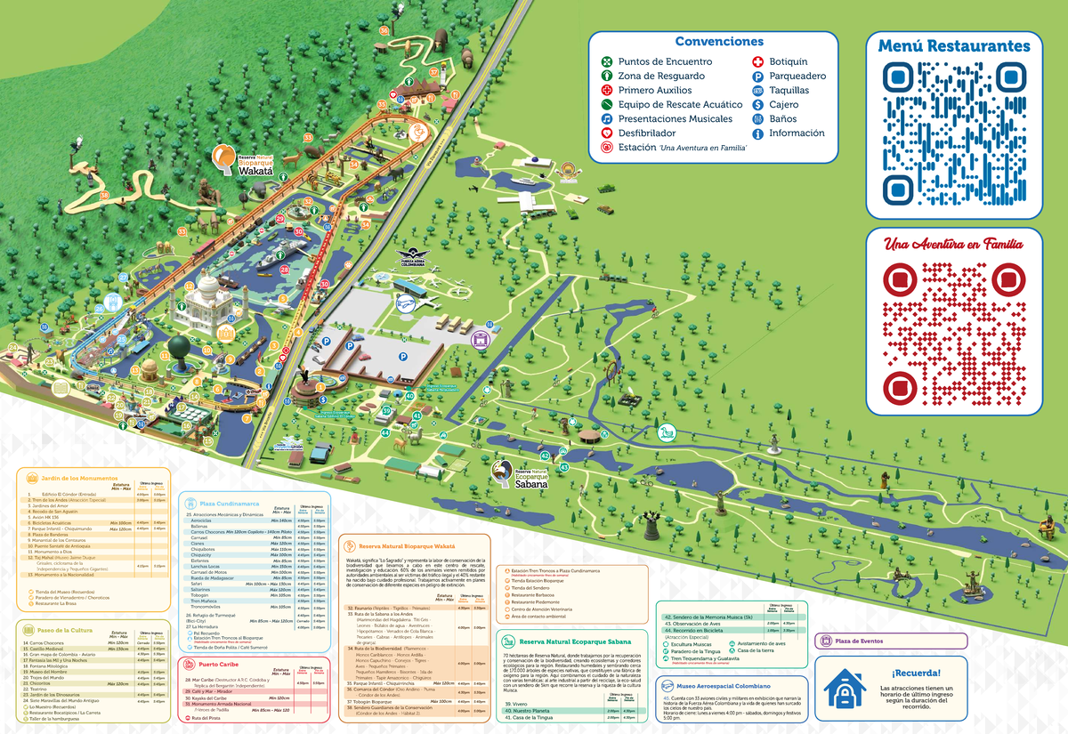 Mapa Digital del Ecoparque Sabana: Atracciones y Servicios - Studocu