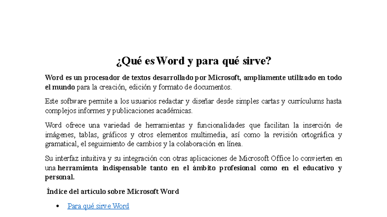 Qué es Word y para qué sirve? - Guía Completa sobre Microsoft Word ...