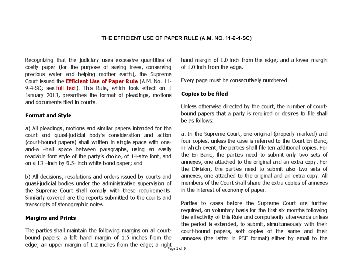 The-efficient-use-of-paper-rule-am-no-11-9-4-sc compress - Recognizing ...