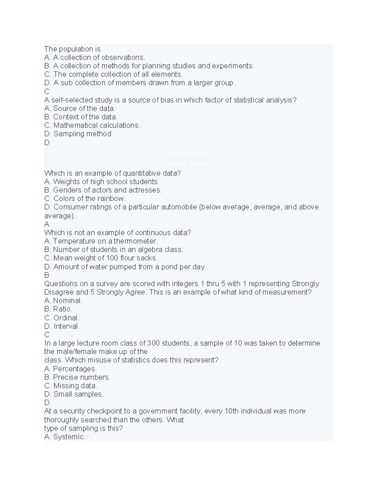 MAS202 Quizlet - Multiple Choice Questions and Answers Review - Studocu