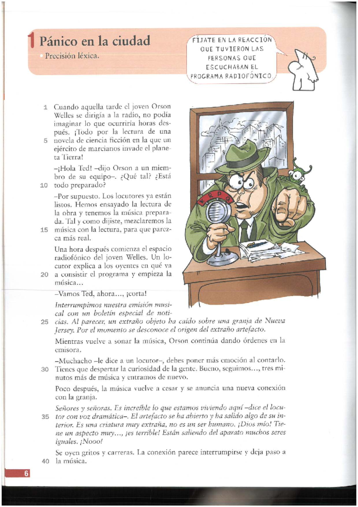 Lecturas y Análisis: Pánico en la Ciudad y Otras Historias (5° y 6 ...