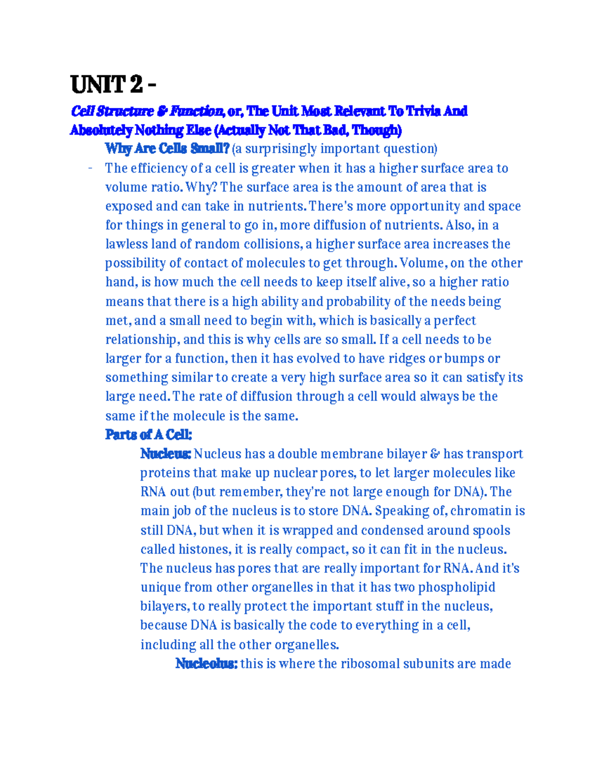 Untitled document - These are comprehensive AP Biology notes for Unit 2 ...