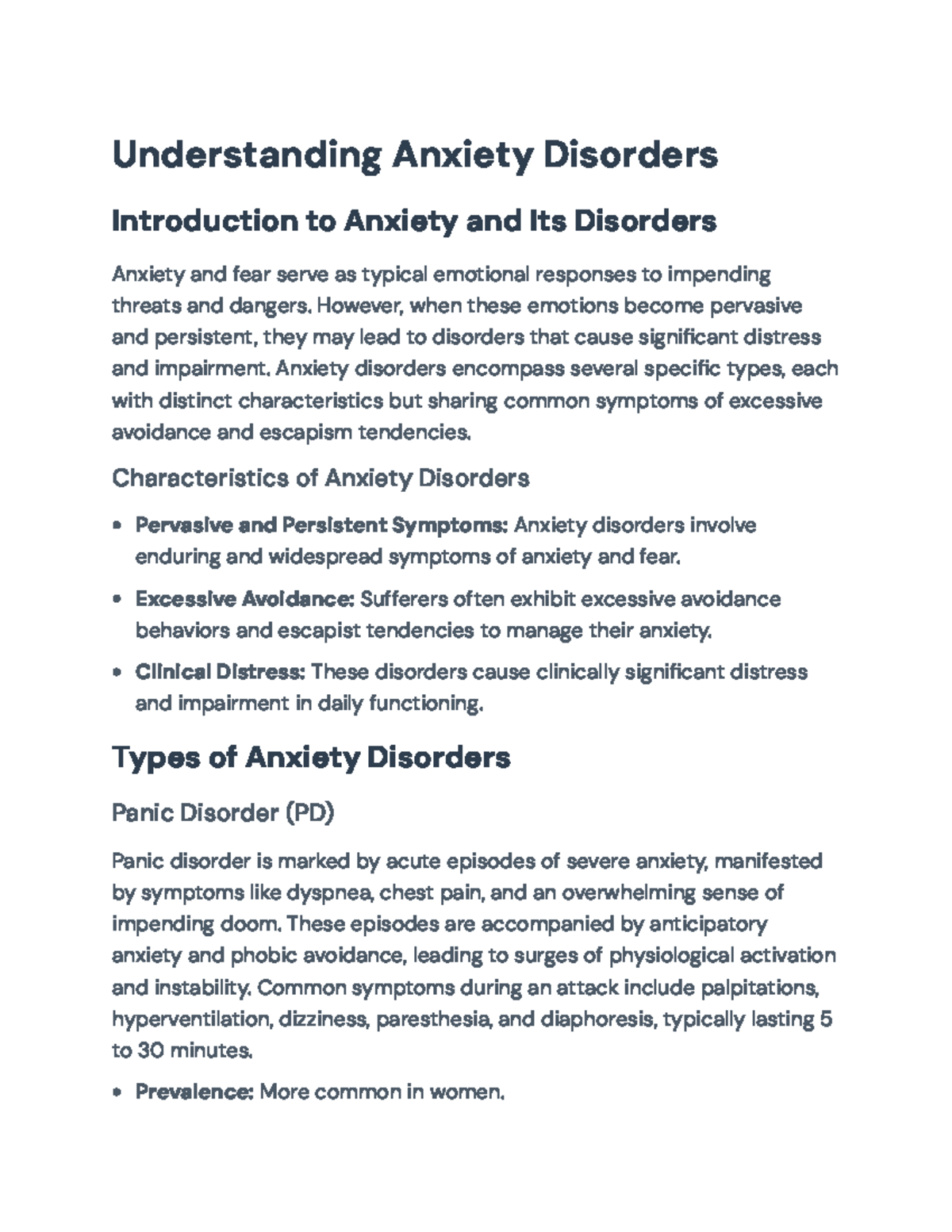 Understanding Anxiety Disorders: Types, Symptoms, and Treatments ...