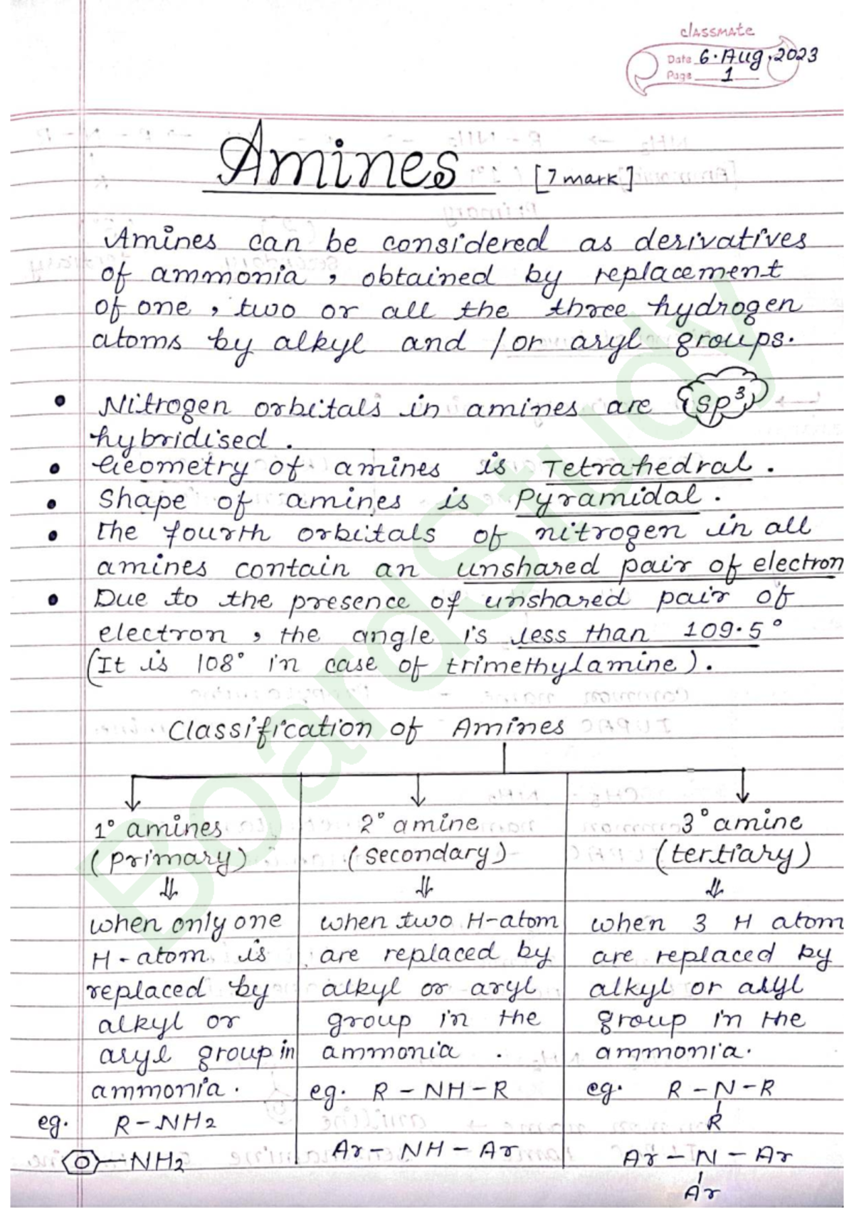 Amines: Key Concepts and Applications in Organic Chemistry - Studocu