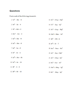 Mathematics - Grade: 11 - High School - Canada - Studocu