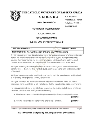 Sample Plaint - REPUBLIC OF KENYA IN THE HIGH COURT AT MERU CIVIL SUIT NO. 23 OF 2013 SARAH ...