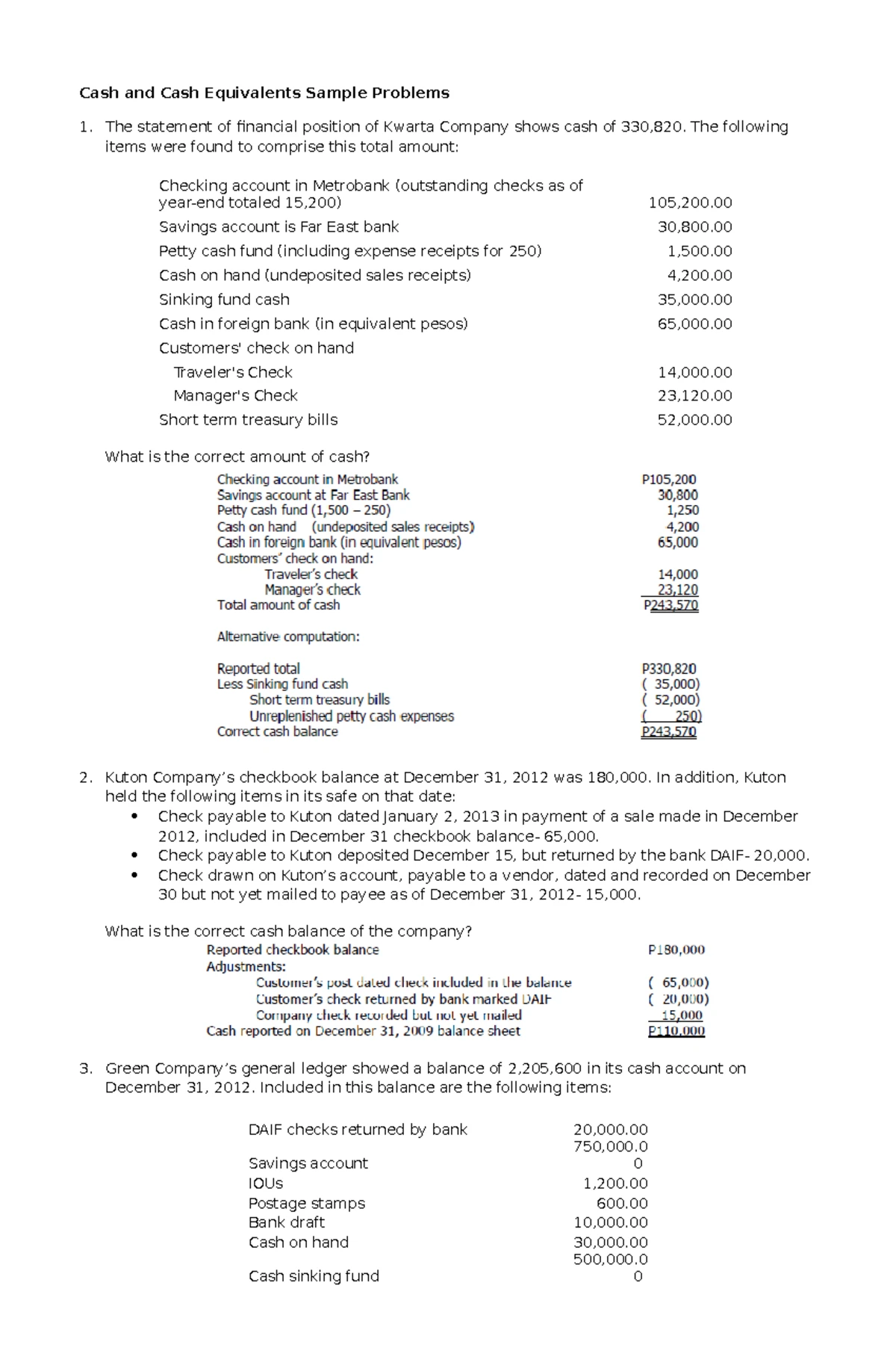 Conceptual Framework and Accounting Standards Test Bank - BS ...
