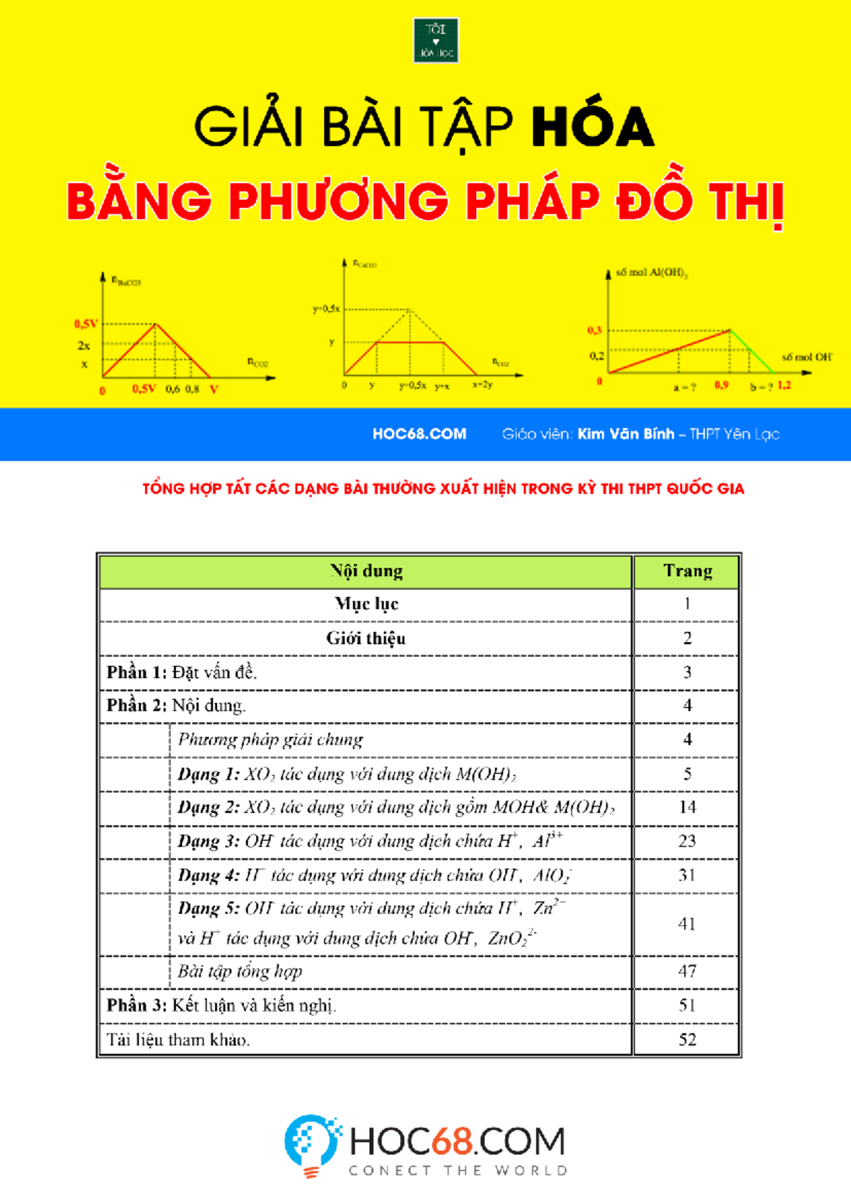Giải bài tập Hóa học bằng phương pháp đồ thị HOC68 - Studocu