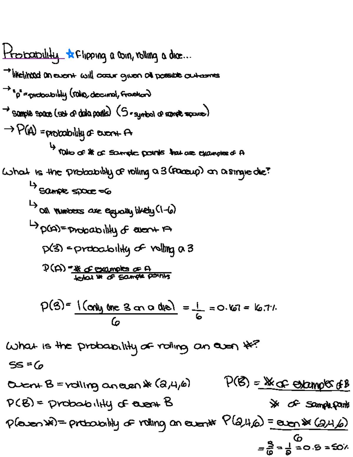 Week 3 (F) PSYC1010 Probability: Coin Flips & Dice Rolls - Studocu