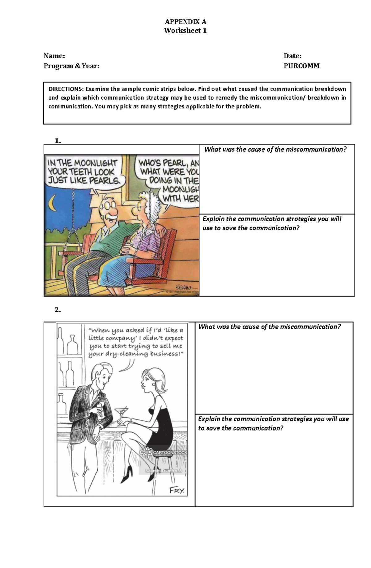 U2+Comic+Strip - Communication Strategies Assignment - Studocu