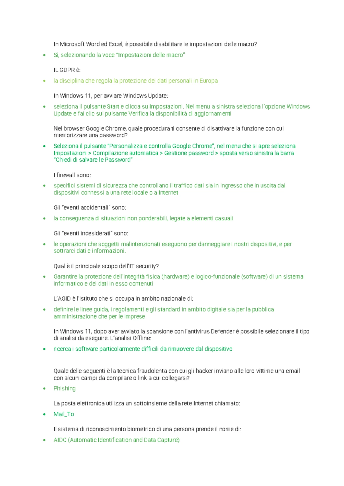 Modulo 2 - MODULO 2 In Gmail, quale pulsante ti permette di spostare e ...