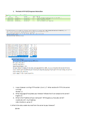 Lab 5 Answers - Lab 5: UDP Select one UDP packet from your trace. From this packet, determine ho ...