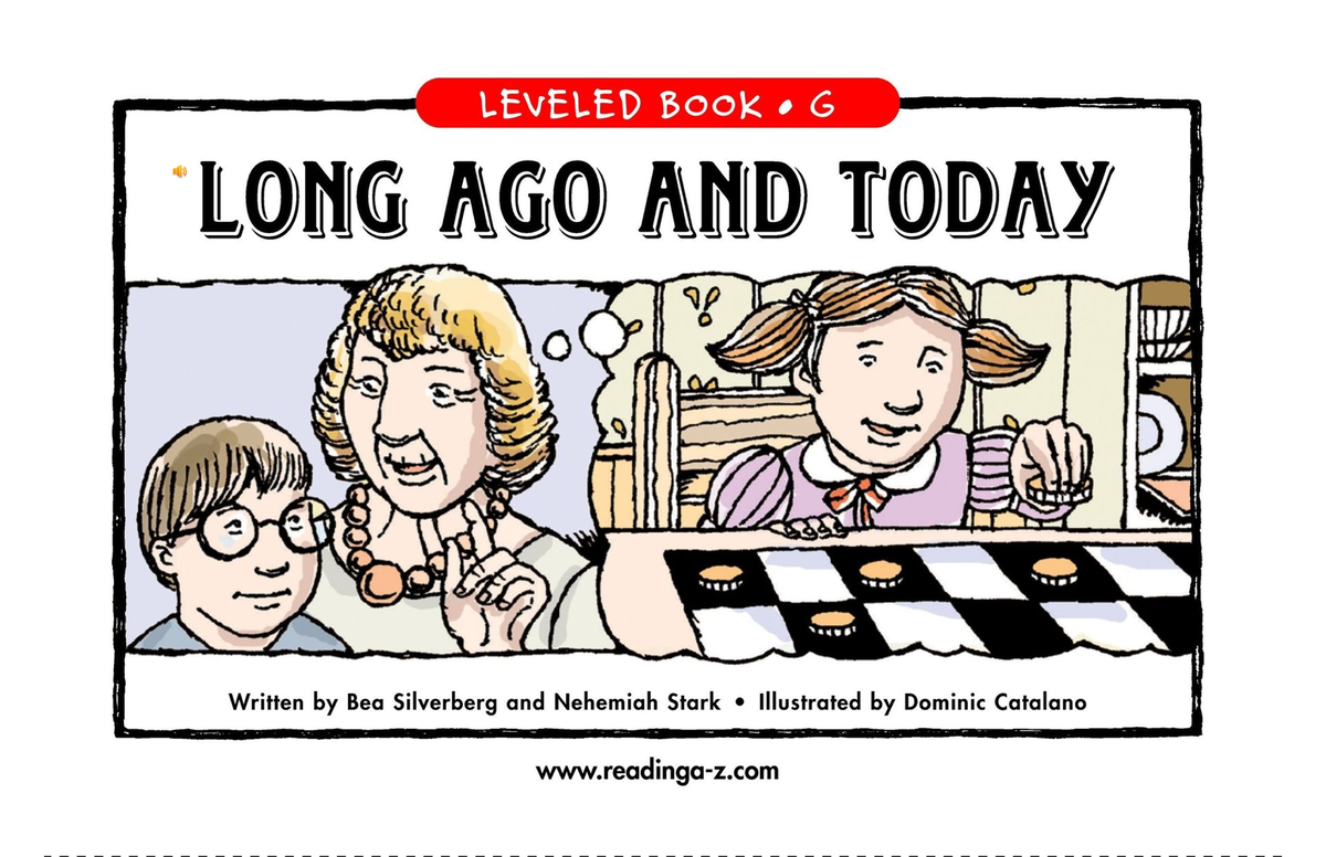 Long Ago and Today - Level G Comprehension Guide - Studocu