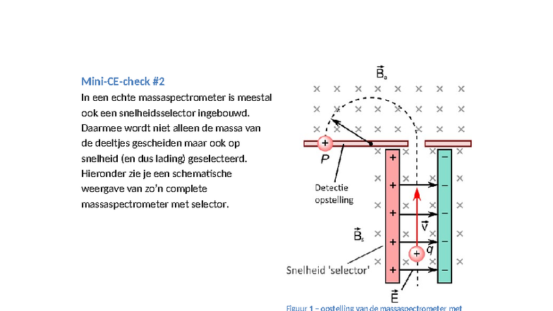 Mini 1 - Opdrachten Massaspectrometer en Snelheidsselector - Studeersnel