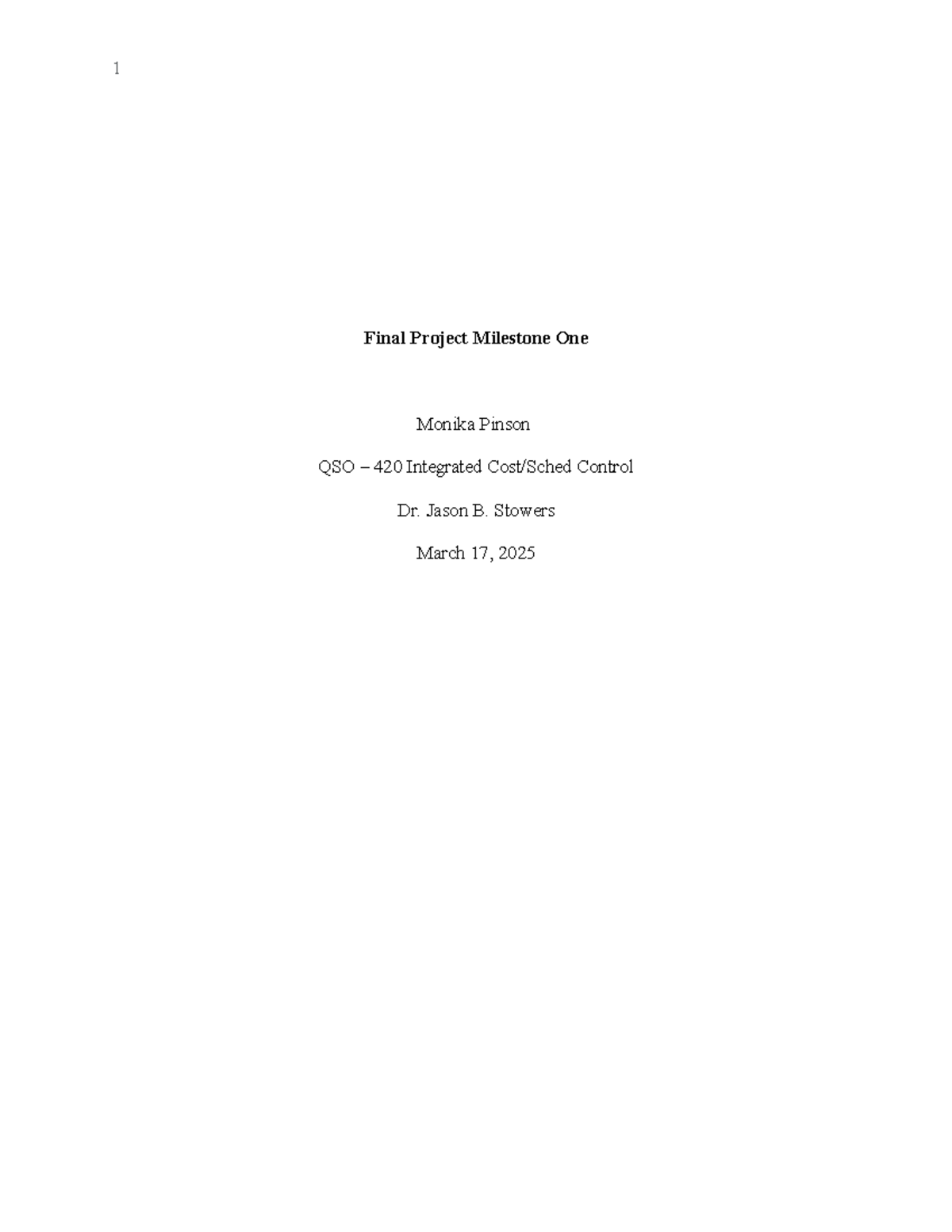 QSO 420 Final Project Milestone One: EVM Integration Analysis - Studocu