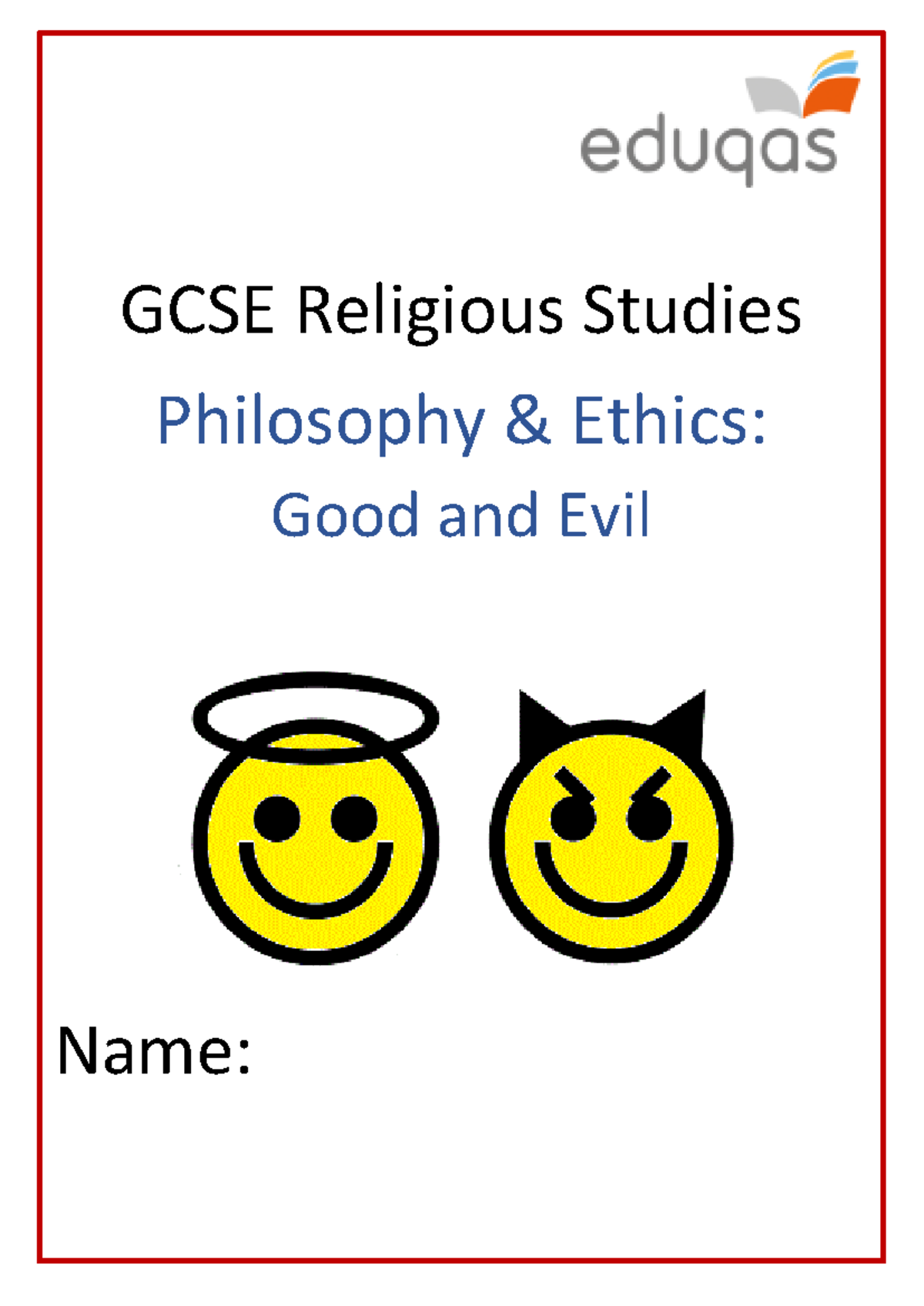 GCSE Religious Studies: Good and Evil Revision Booklet - Studocu