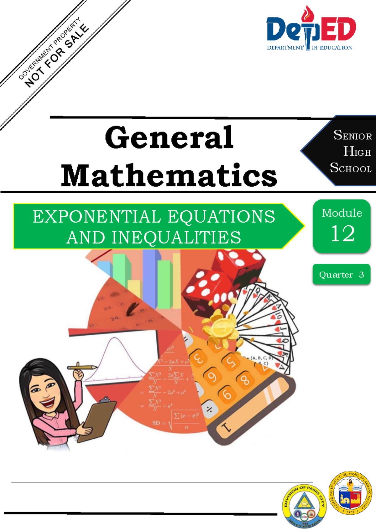 GEN MATH Q3 M12 - Module on Exponential Equations & Inequalities - Studocu