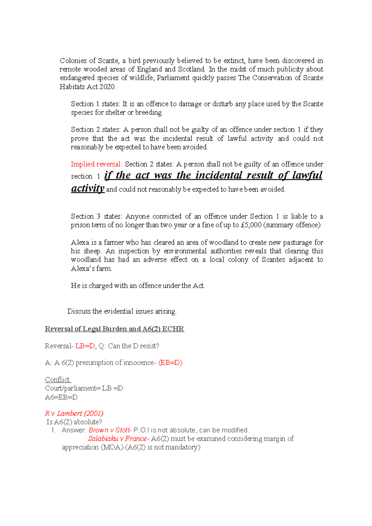 Burden of Proof and Legal Responsibility: A Study on the Conservation ...