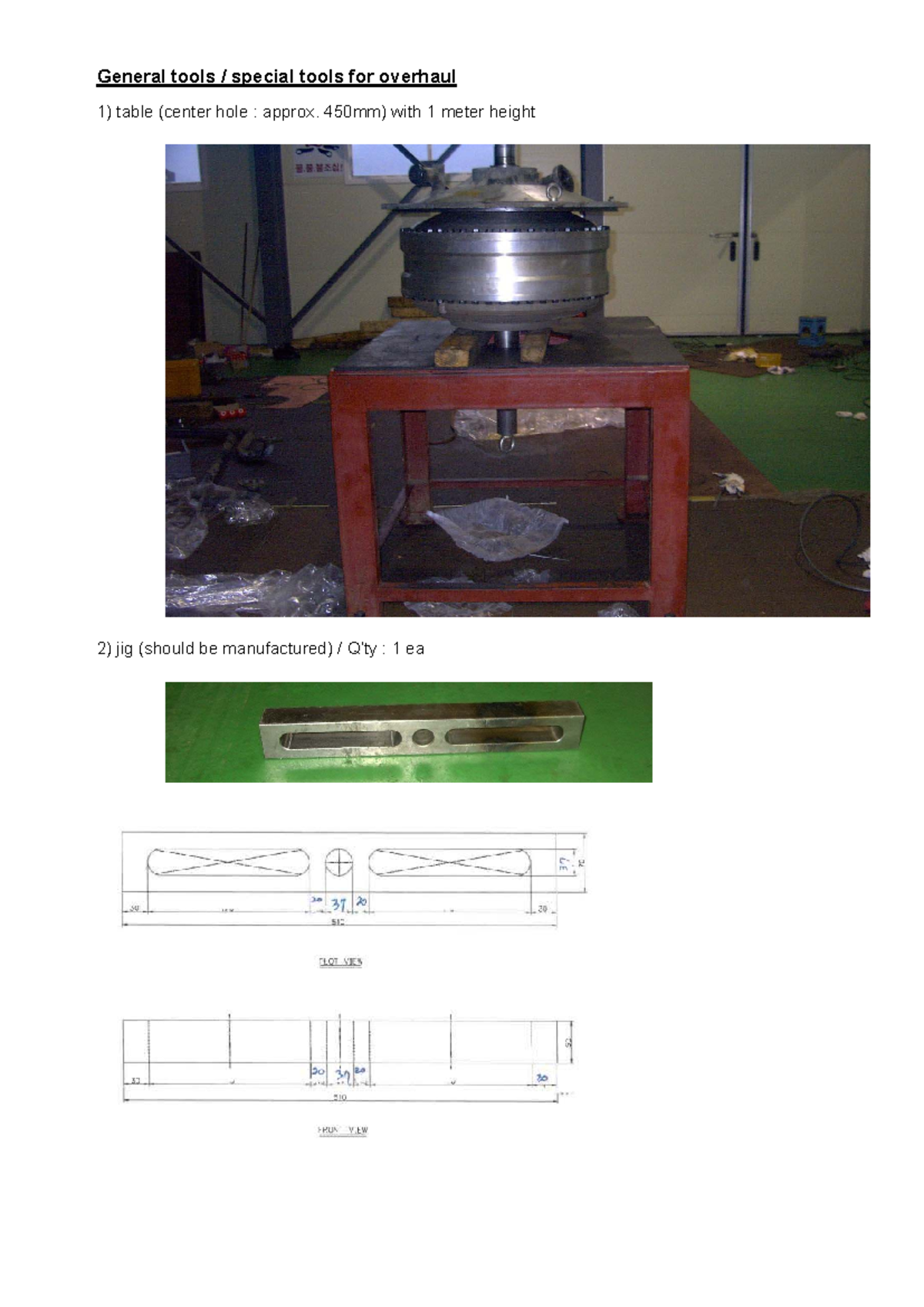 Tools for Overhaul (Voith) - Essential Equipment List - Studocu