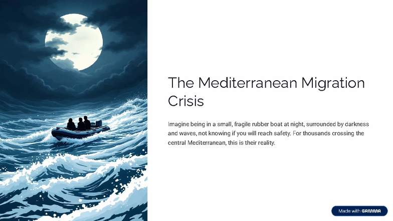 Mediterranean Migration Crisis: Challenges and Human Costs - Studocu