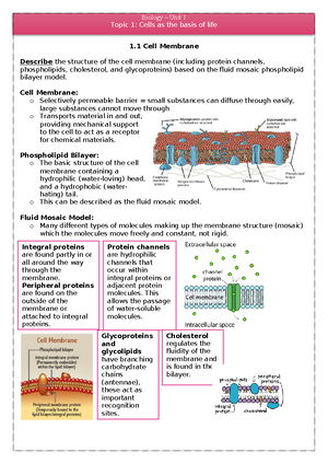 BIO 58 45 Requirements of a Cell: Survival Needs and Functions - Studocu