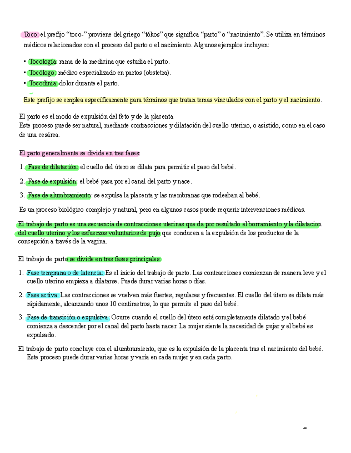 Ginecología 2 - Repaso sobre el Proceso de Parto y Maniobras de Leopold ...