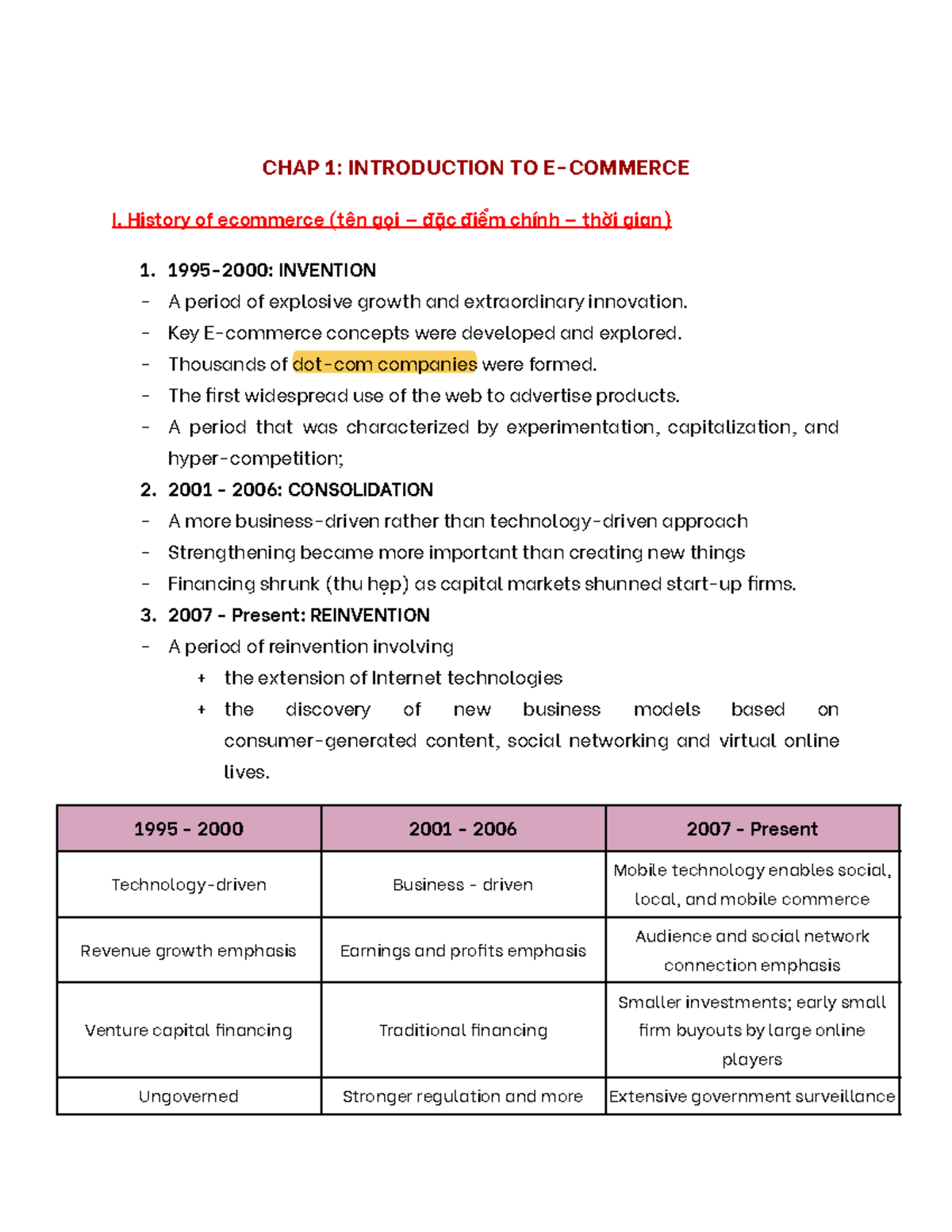 ECOM 101: Chapter 1 - Introduction to E-commerce Trends and Features ...