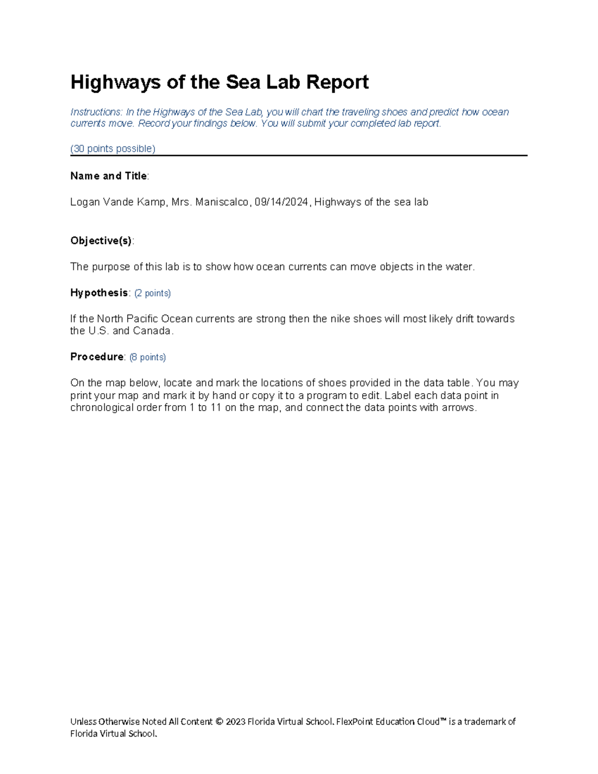 Highways of the Sea Lab Report – Understanding Ocean Currents' Impact ...