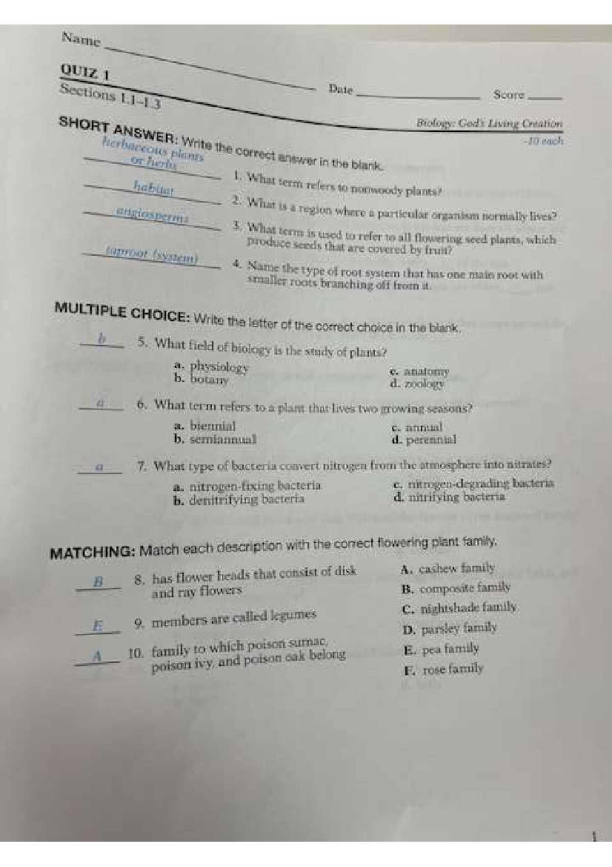 BIO 101: Environmental Science Final Exam Review Guide - Studocu