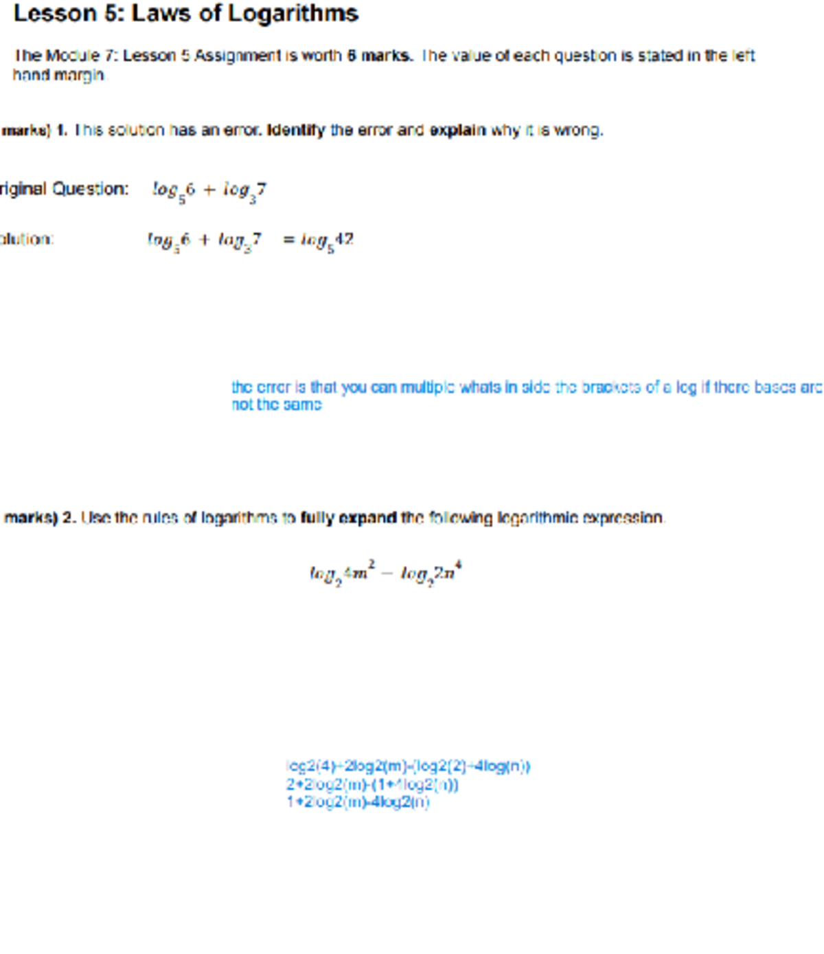 Png2pdf - practice/notes - Mat137Y1 - Lesson 5: Laws of Logarithms The ...