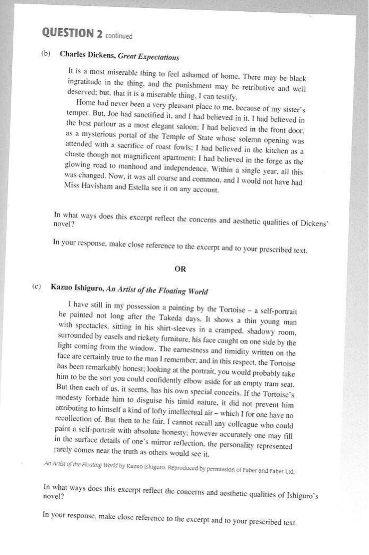 Grat Expectations 2020 HSC paper - QUESTION 2 continued (b) Charles ...