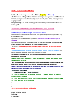 Grade 7 Rationalized Pre-Technical Studies Notes for Terms 1-3 (2024 ...