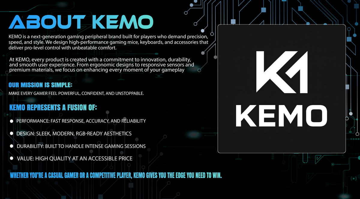 KEMO Gaming Peripherals: Precision, Style & Performance Overview - Studocu