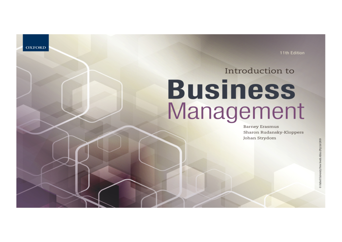 LU 1 Slides - LU1 - Chapter 1 The business world and business ...