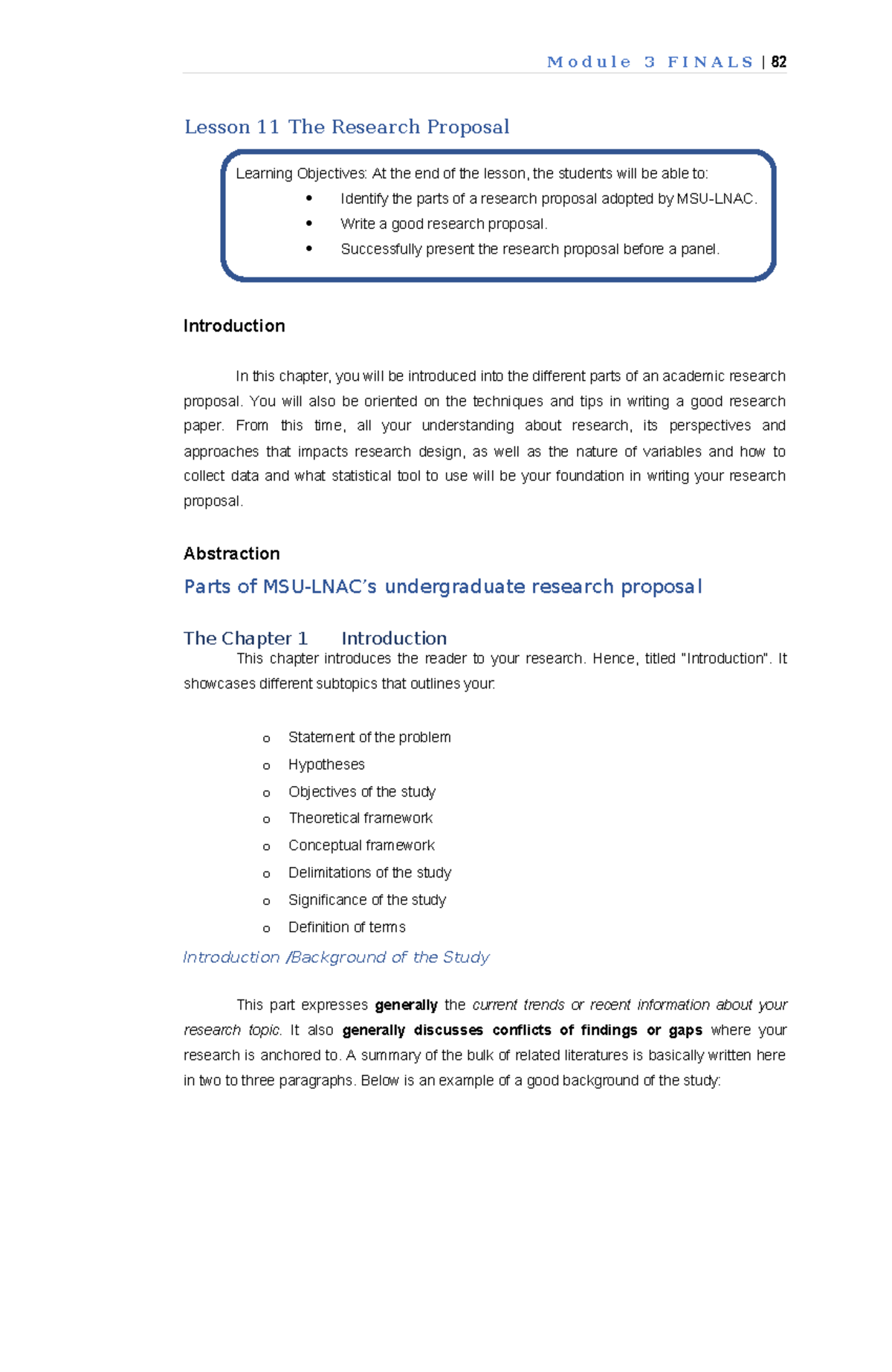 CPE- Final- Module 3: Research Proposal Writing Guide - Studocu